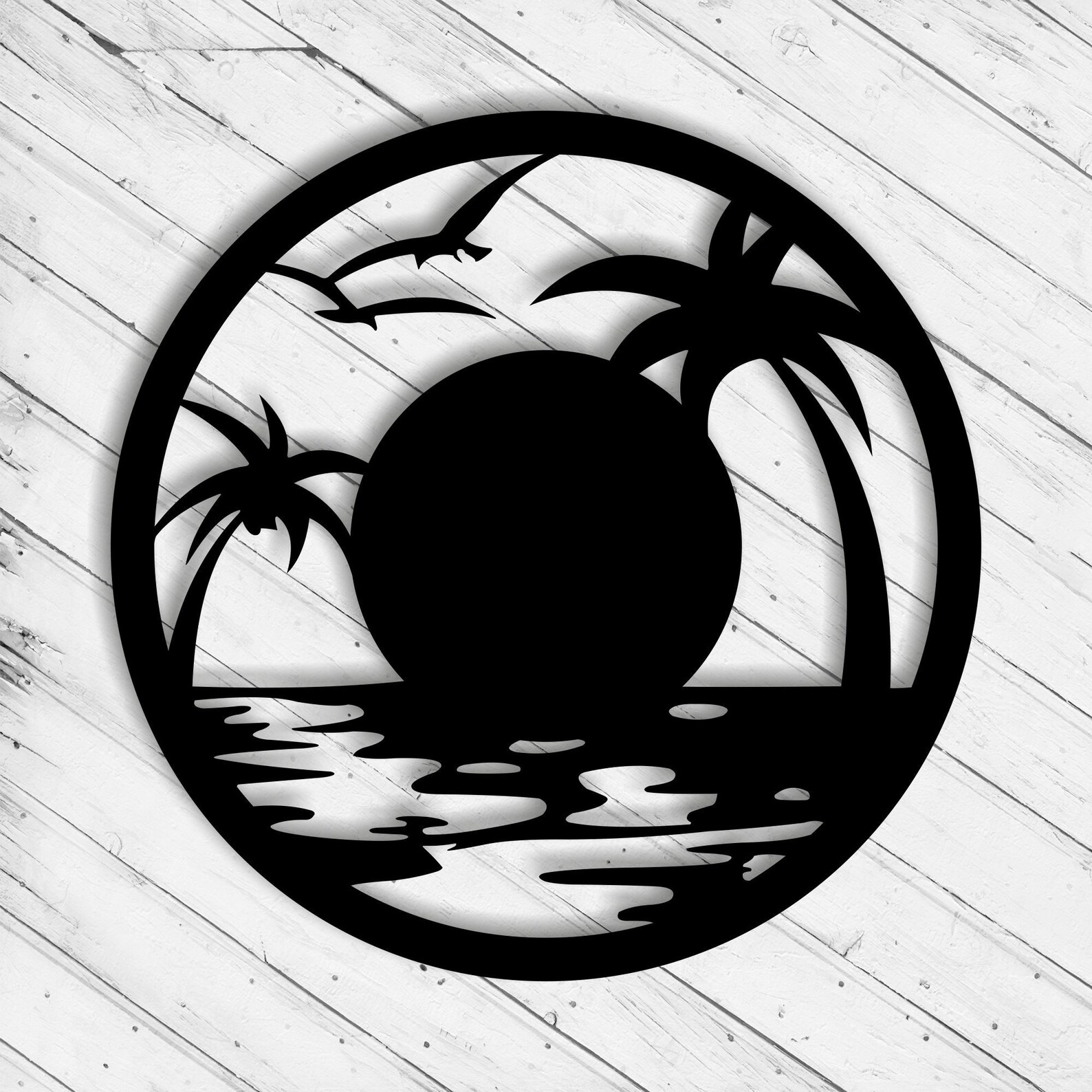Sun Set Laser Cut Dxf Glowforge Svg Xtool D1 Wall Art Decor Pattern CNC ...
