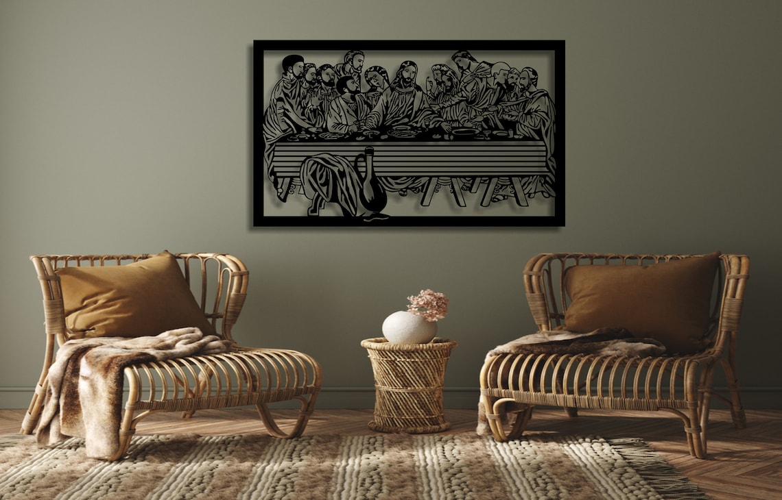 Last Supper Wall Art Decor Laser Cut Dxf Glowforge Svg Xtool - Etsy