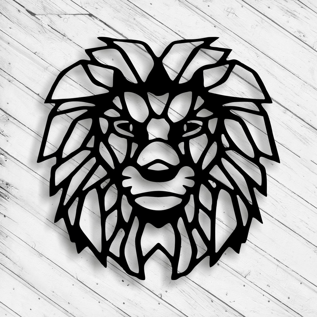 Lion Wall Art Decor Laser Cut Dxf Glowforge Svg Xtool D1 CNC Router ...