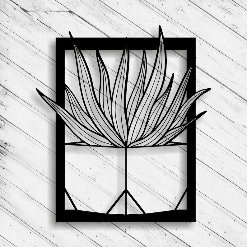 Plant Wall Art Decor Laser Cut Dxf Glowforge Svg Xtool D1 CNC - Etsy