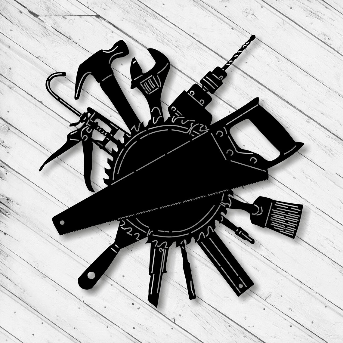 Tools Wall Art Decor Laser Cut Dxf Glowforge Svg Xtool D1 CNC Router ...