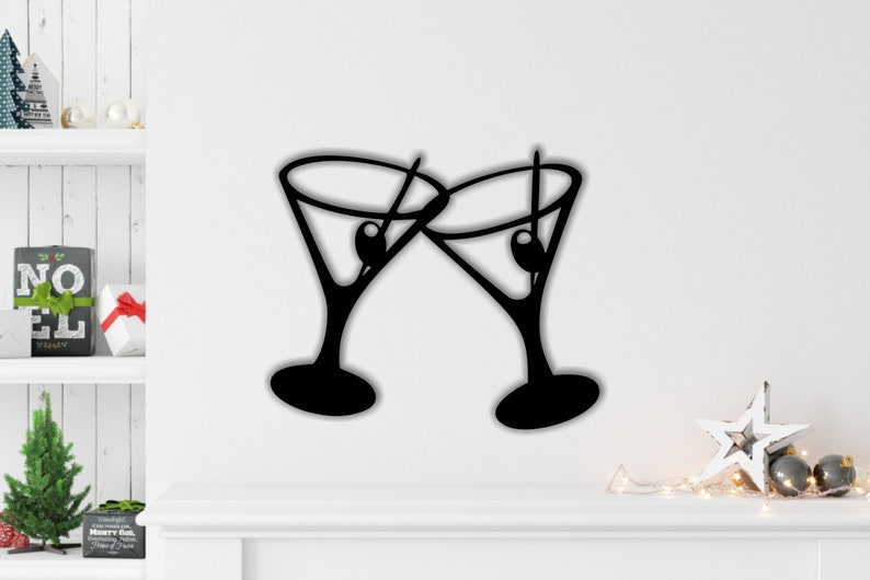 Cocktail Laser Cut Dxf Glowforge Svg File Wall Art Cricut - Etsy