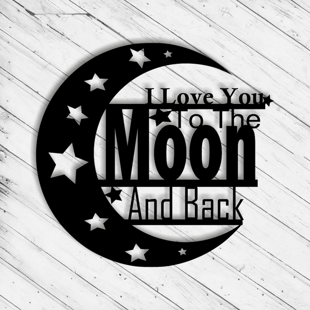 Moon Laser Cut Dxf Glowforge Svg Xtool D1 File Wall Art Decor Pattern ...