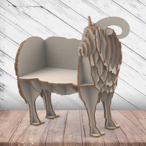 Ram Sheep Storage Shelf CNC Router Cutting Plan Template Instant ...