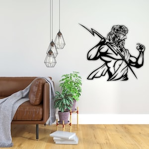 Zeus Wall Art Decor Pattern Laser Cut Dxf Glowforge Svg Xtool D1 File ...