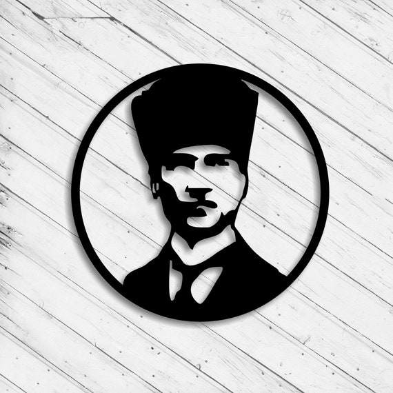 Ataturk Laser Cut Dxf Glowforge Svg File Wall Art Decor | Etsy Denmark