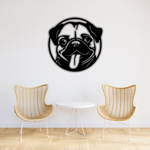 Pug Mops Dog Laser Cut Dxf Glowforge Svg Xtool D1 CNC Router Cutting ...