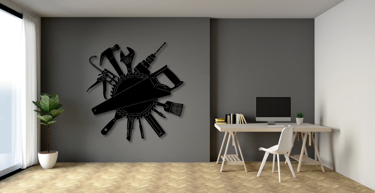 Tools Wall Art Decor Laser Cut Dxf Glowforge Svg Xtool D1 CNC - Etsy