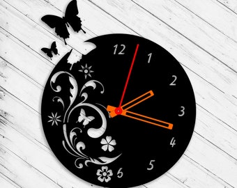 Cat Wall Clock Laser Cut Dxf Glowforge Svg Xtool D1 CNC Cutting Router ...