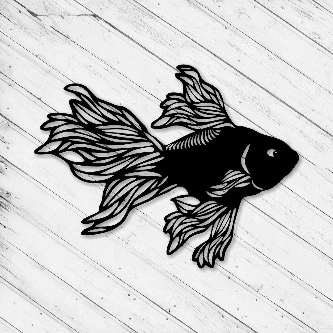 Fish Laser Cut Dxf Glowforge Svg Xtool D1 File Wall Art Decor Pattern ...