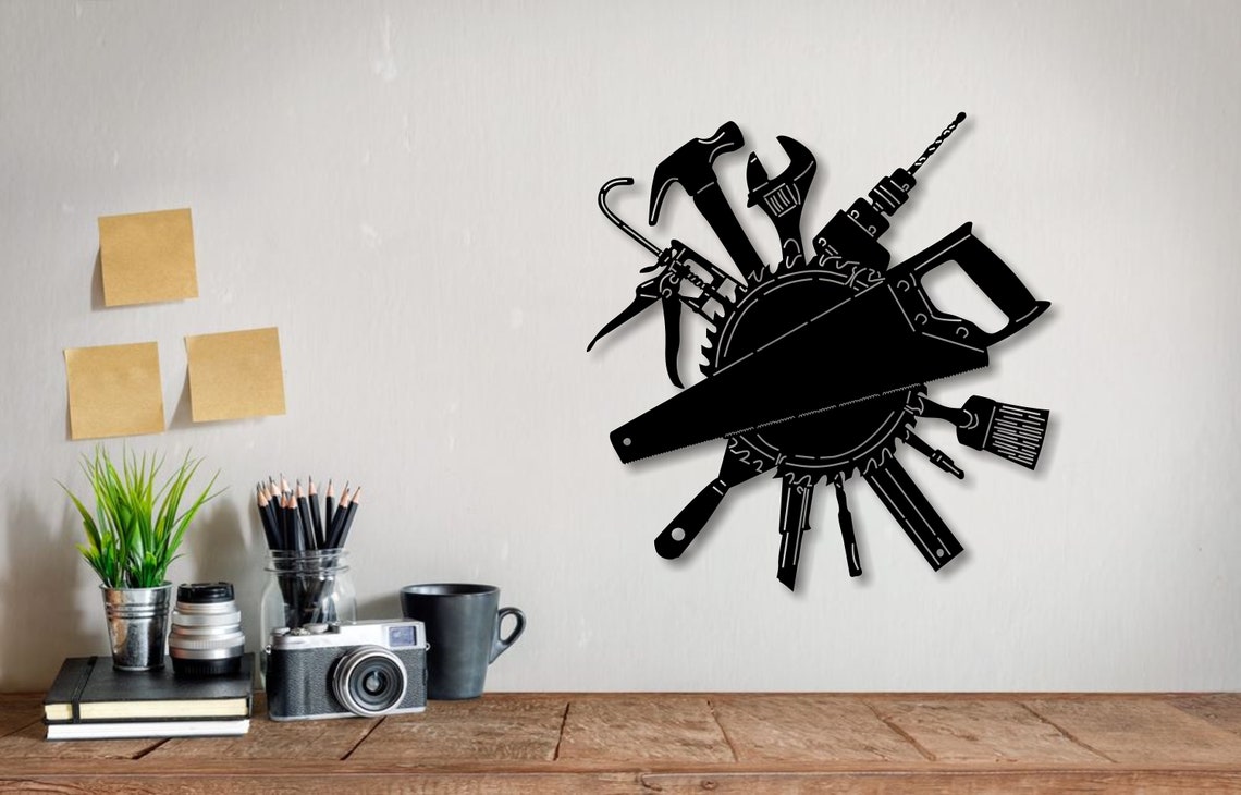 Tools Wall Art Decor Laser Cut Dxf Glowforge Svg Xtool D1 CNC - Etsy