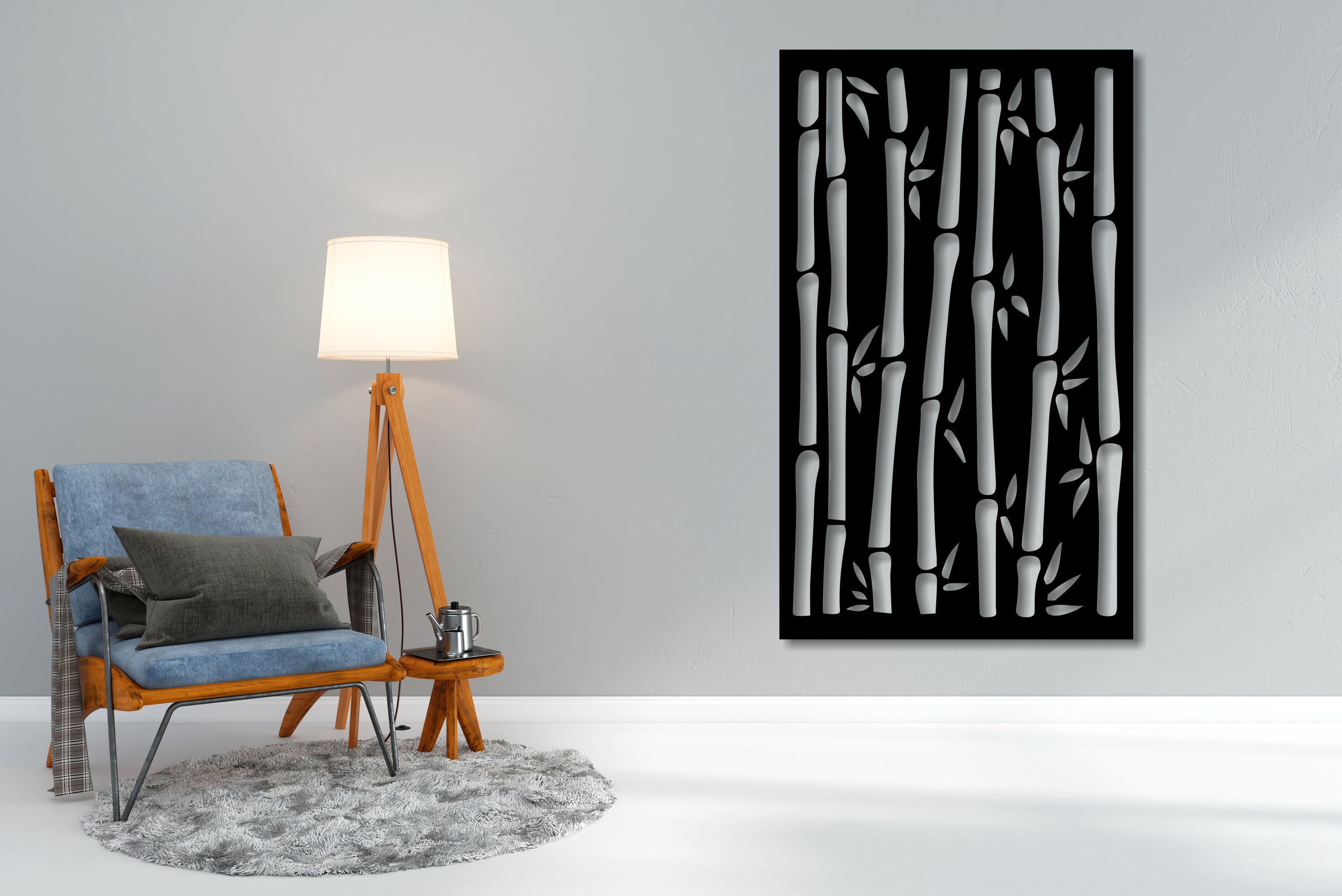 Bamboo Laser Cut Dxf Glowforge Svg Xtool D1 File Wall Art - Etsy Canada