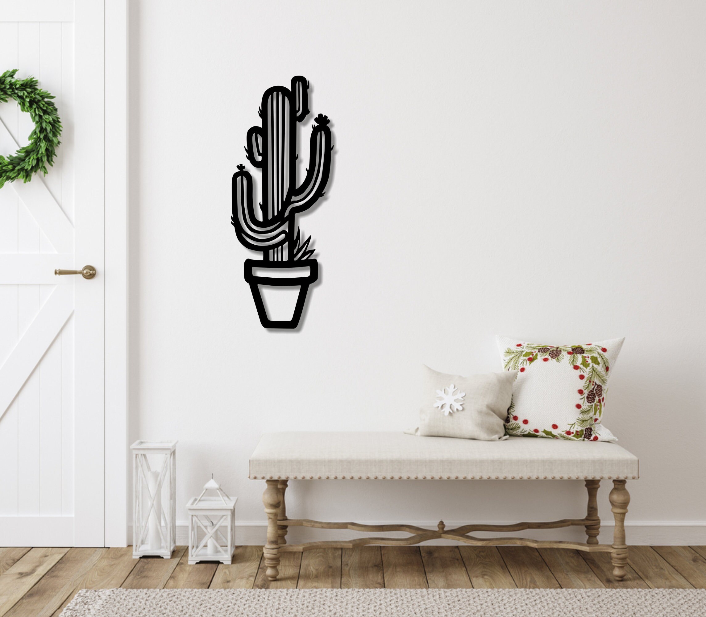 Cactus Laser Cut Dxf Glowforge Svg File CNC Router Wall Decor Cricut ...