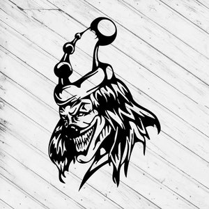 Bad Clown Bundle Laser Cut Dxf Glowforge Svg File Cricut Silhouette ...