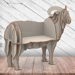 Ram Sheep Storage Shelf CNC Router Cutting Plan Template Instant ...