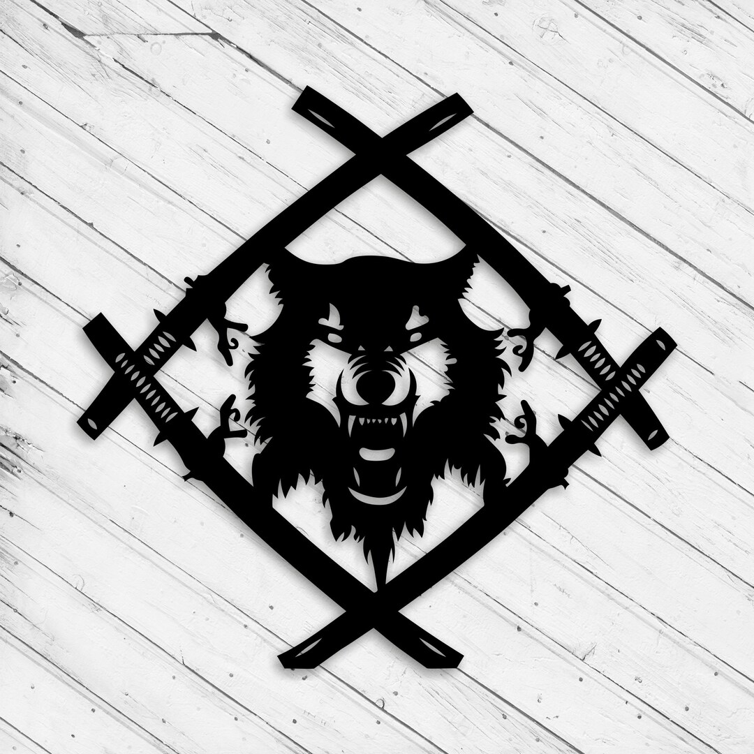 Wolf Wall Art Decor Laser Cut Dxf Glowforge Svg Xtool D1 CNC Router ...