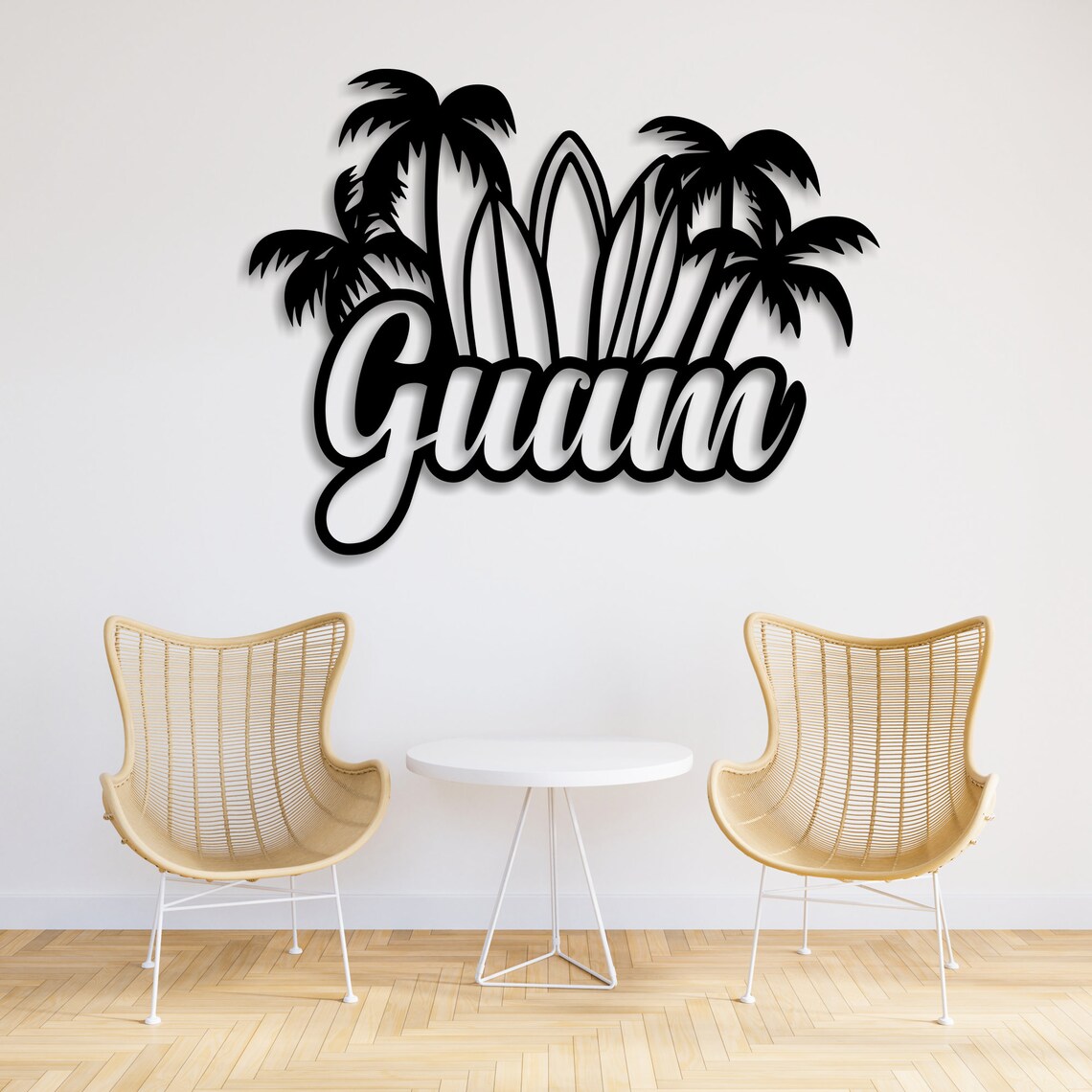 Guam Wall Art Decor Laser Cut Dxf Glowforge Svg Xtool D1 CNC Router ...