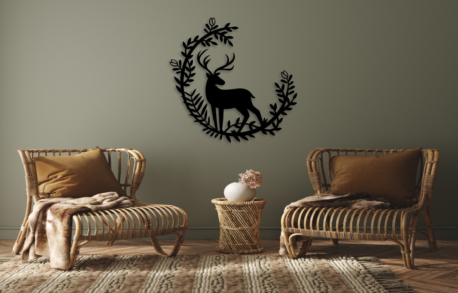 Deer Laser Cut Dxf Glowforge Svg File Wall Art Decor Cricut - Etsy