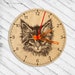 Wall Clock Cute Cat Laser Cut Dxf Glowforge Svg Xtool D1 CNC Cutting ...