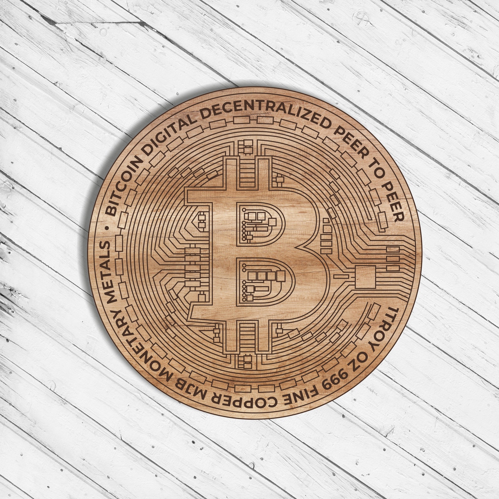 Bitcoin Engraving Laser Cut Dxf Glowforge Svg File CNC Cutting Router ...