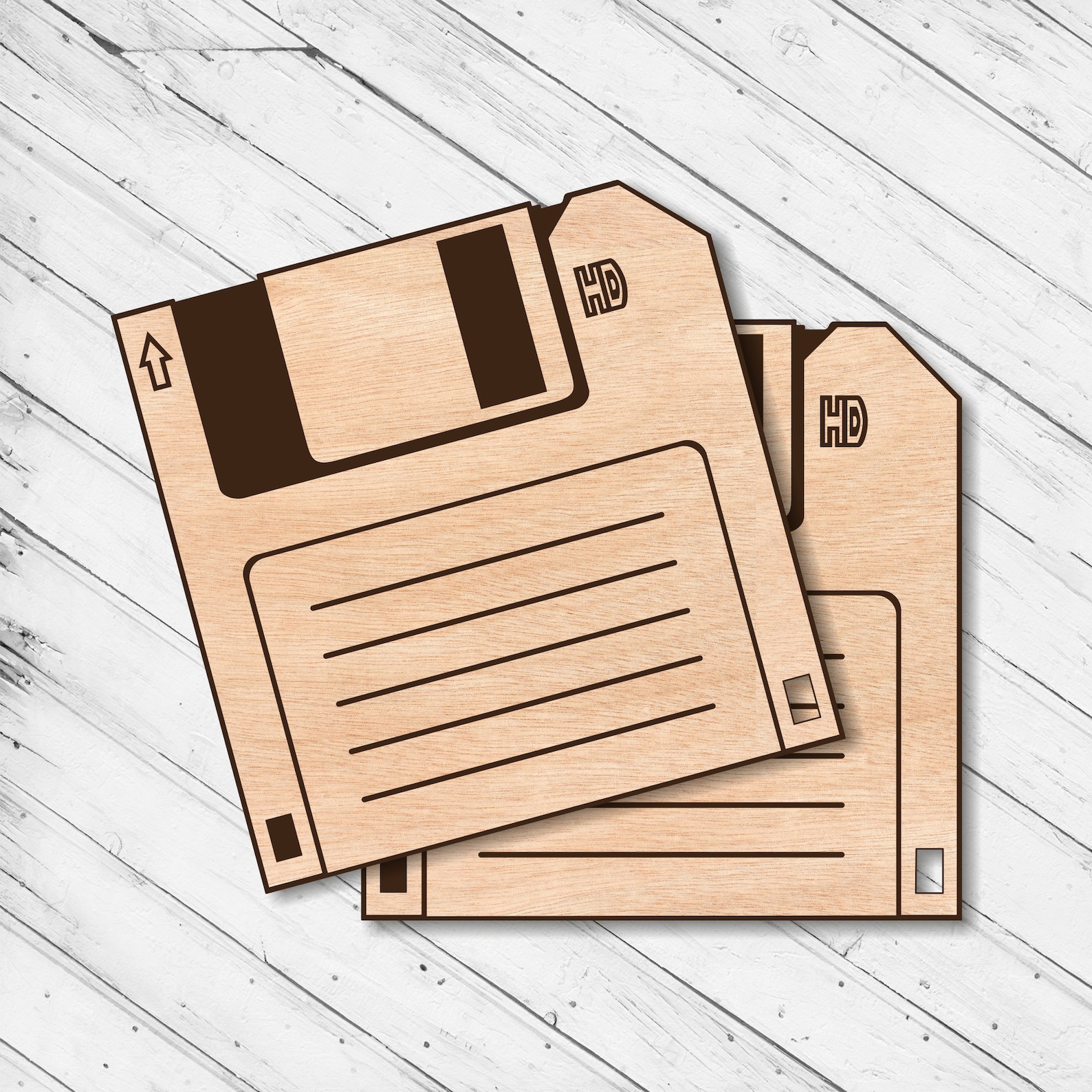 Floppy Disk Coaster Laser Cut Dxf Glowforge Svg Xtool D1 Laser | Etsy