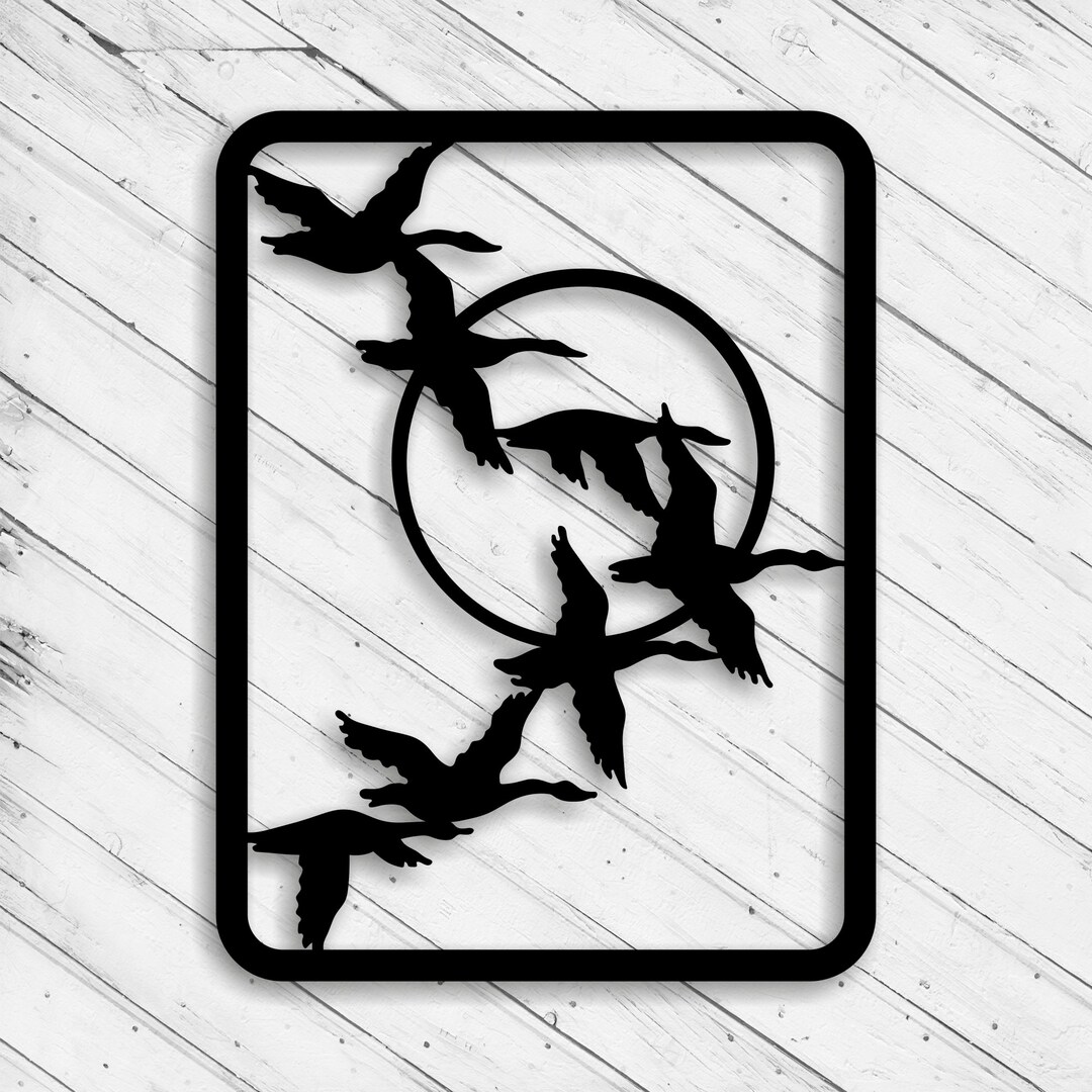 Goose Decor Laser Cut Dxf Glowforge Svg Wall Art Decor Cricut Pattern ...