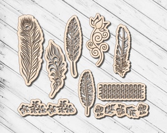 Feather Scroll Saw Pattern - Etsy