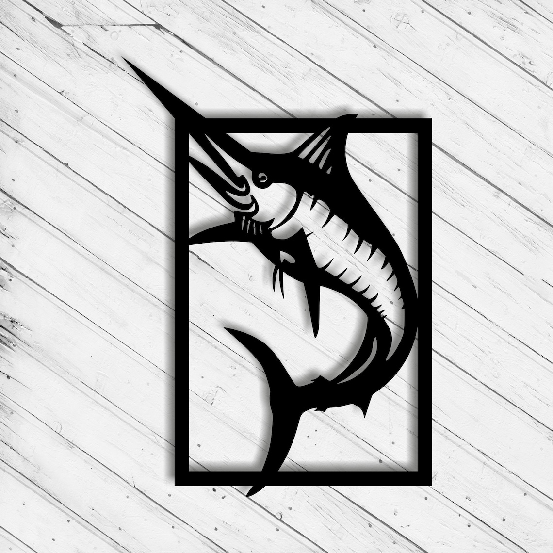 Sword Fish Wall Art Decor Laser Cut Dxf Glowforge Svg Xtool - Etsy