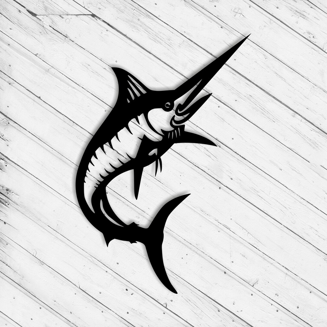 Sword Fish Wall Art Decor Laser Cut Dxf Glowforge Svg Xtool - Etsy