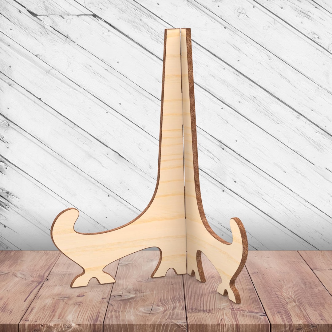 Decorative Plate Stand Laser Cut Dxf Glowforge Svg File Xtool D1 Decor ...