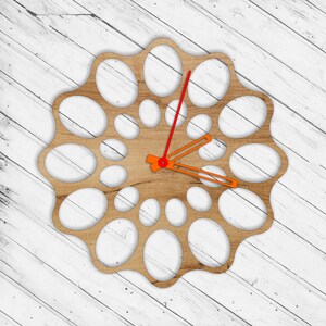 Wall Clock Ornament Laser Cut Dxf Glowforge Svg Xtool D1 CNC Cutting ...