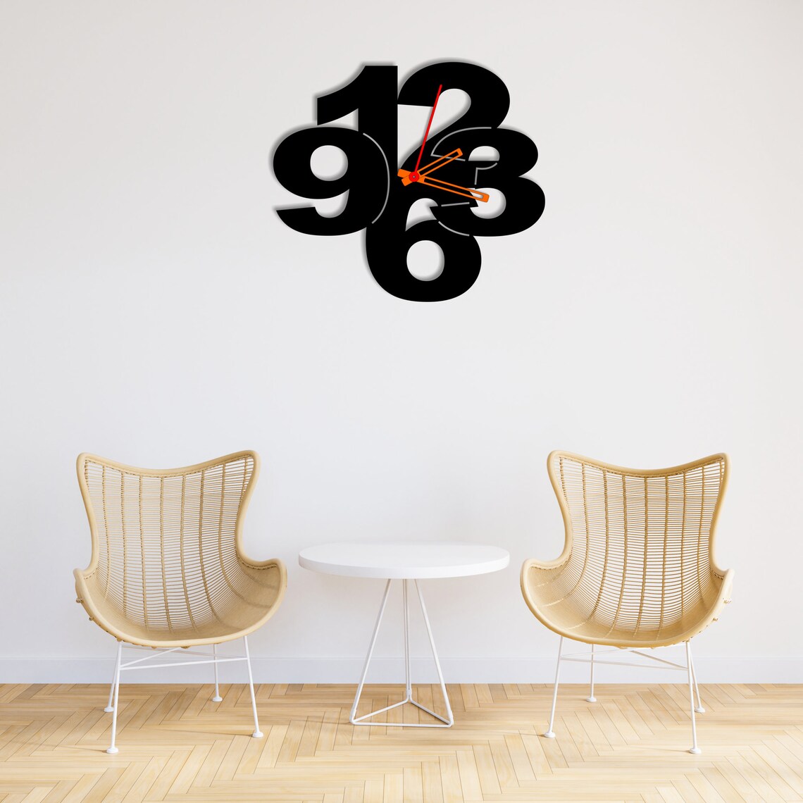 Number Wall Clock Laser Cut Dxf Glowforge Svg CNC Cutting - Etsy