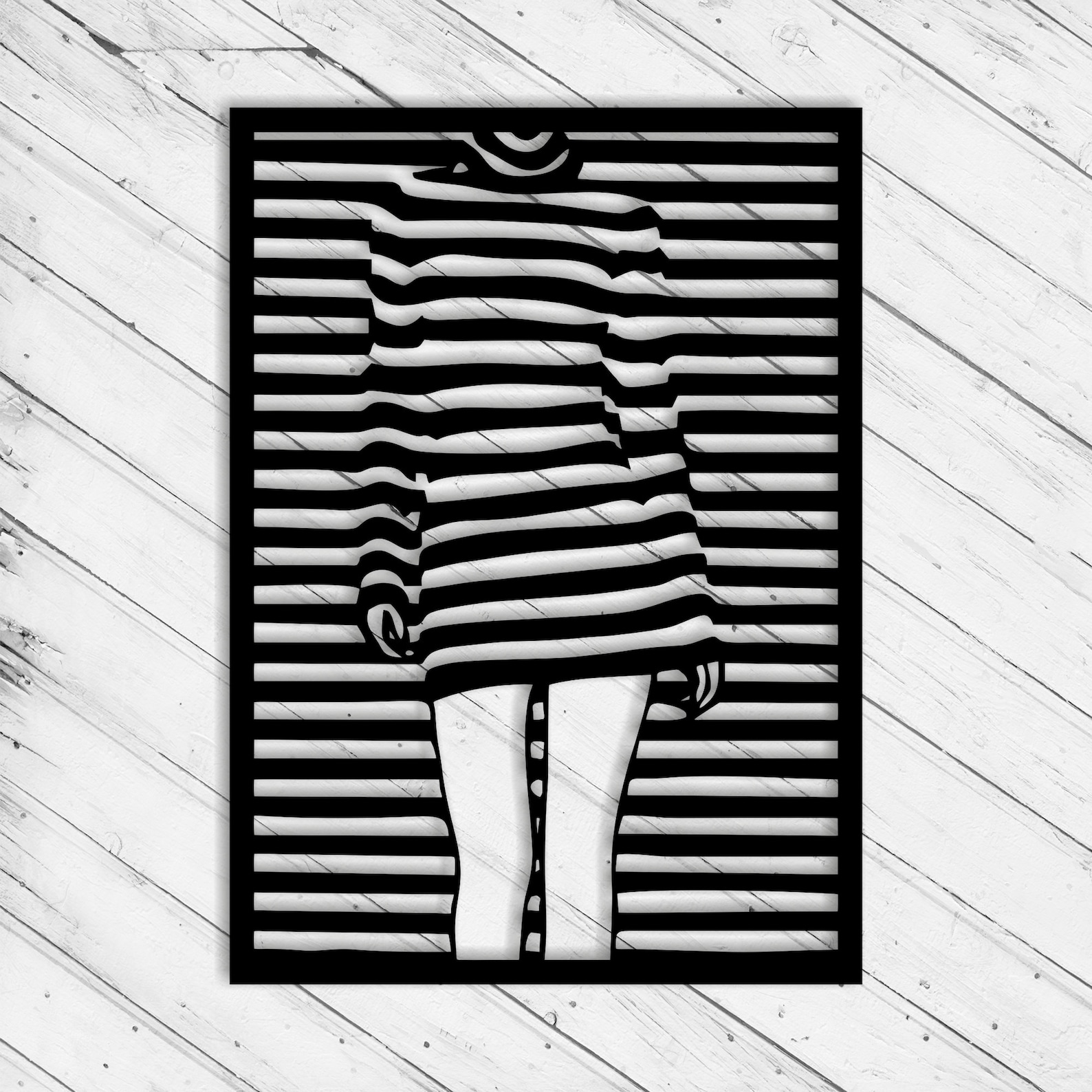 Girl Wall Art Decor Laser Cut Dxf Glowforge Svg Xtool D1 CNC Router ...