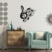 Music Note Laser Cut Glowforge Svg Xtool D1 File Wall Art Decor Pattern ...
