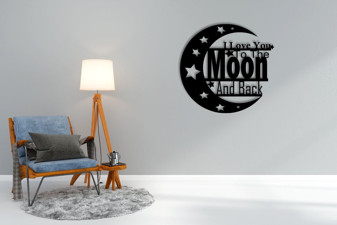 Moon Laser Cut Dxf Glowforge Svg Xtool D1 File Wall Art Decor Pattern ...