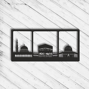 Mecca Medina Wall Art Laser Cut Dxf Glowforge Svg File CNC Cutting ...