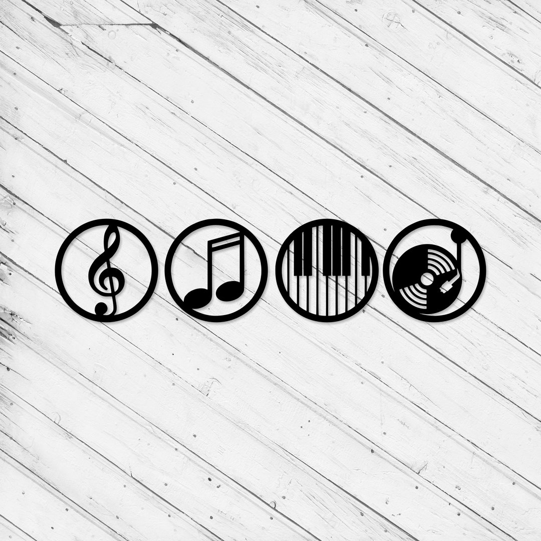 Music Laser Cut Dxf Glowforge Svg Xtool D1 File Wall Art Decor Pattern ...