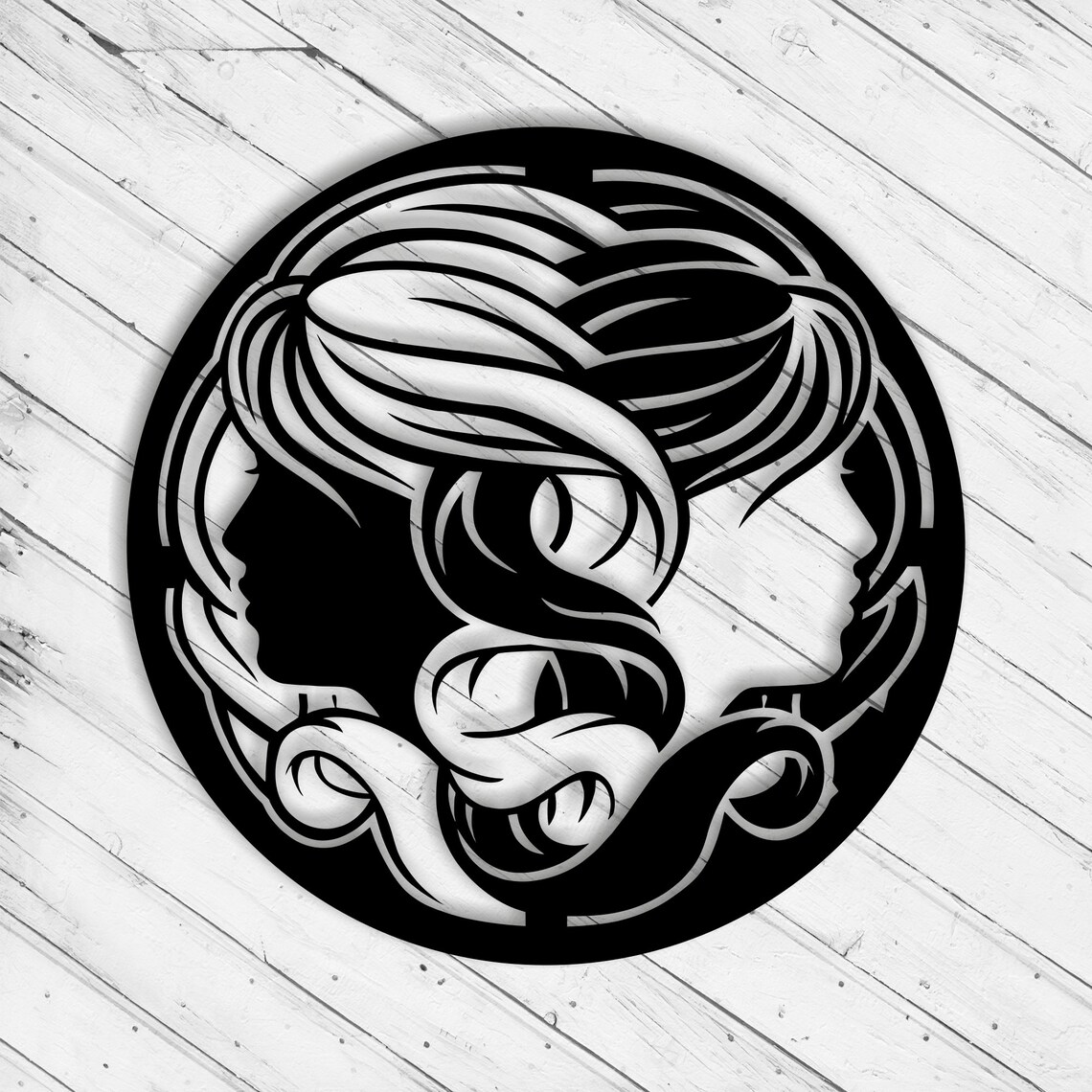 Girl Wall Art Decor Laser Cut Dxf Glowforge Svg Xtool D1 CNC - Etsy