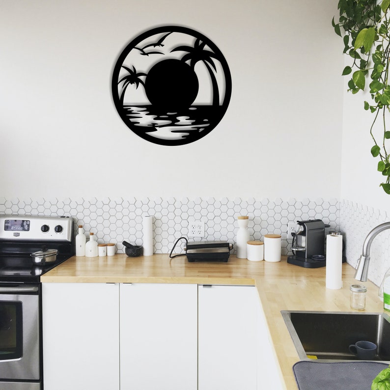 Sun Set Laser Cut Dxf Glowforge Svg Xtool D1 Wall Art Decor - Etsy