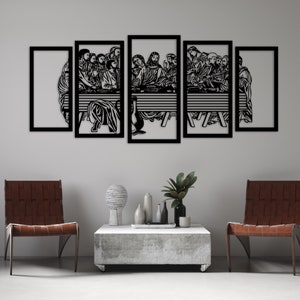 Last Supper Wall Art Decor Laser Cut Dxf Glowforge Svg Xtool CNC Router ...
