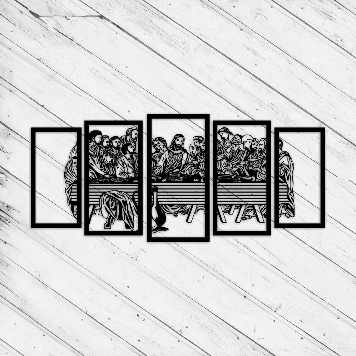 Last Supper Wall Art Decor Laser Cut Dxf Glowforge Svg Xtool - Etsy