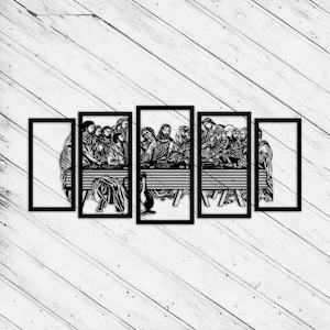 Last Supper Wall Art Decor Laser Cut Dxf Glowforge Svg Xtool CNC Router ...