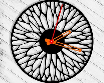 Decorative Wall Clock.laser Cut Files SVG, DXF, CDR, Vector Plans ...