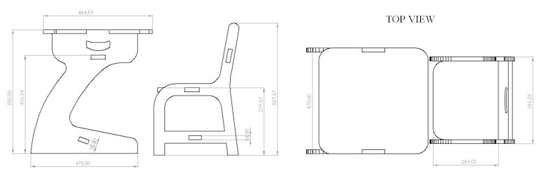 Kids Table and Chair Dxf Svg Cut File CNC Router Cutting Plan Wooden ...