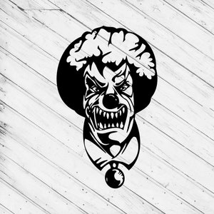 Bad Clown Bundle Laser Cut Dxf Glowforge Svg File Cricut Silhouette ...