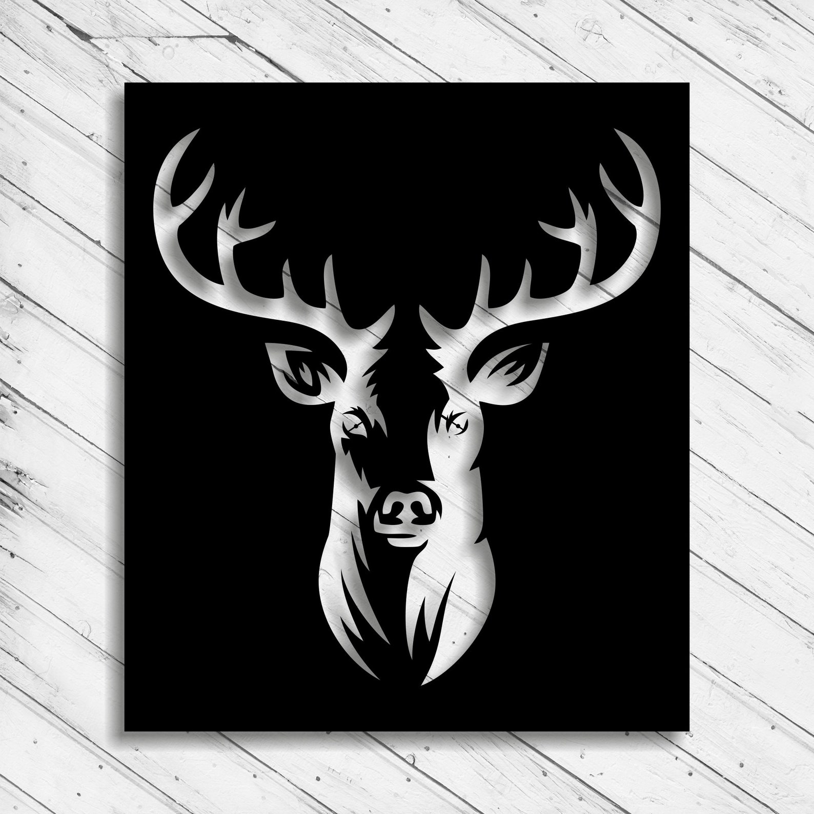 Cervo Laser Cut Dxf Glowforge Svg xTool D1 File Wall Art Decor - Etsy ...