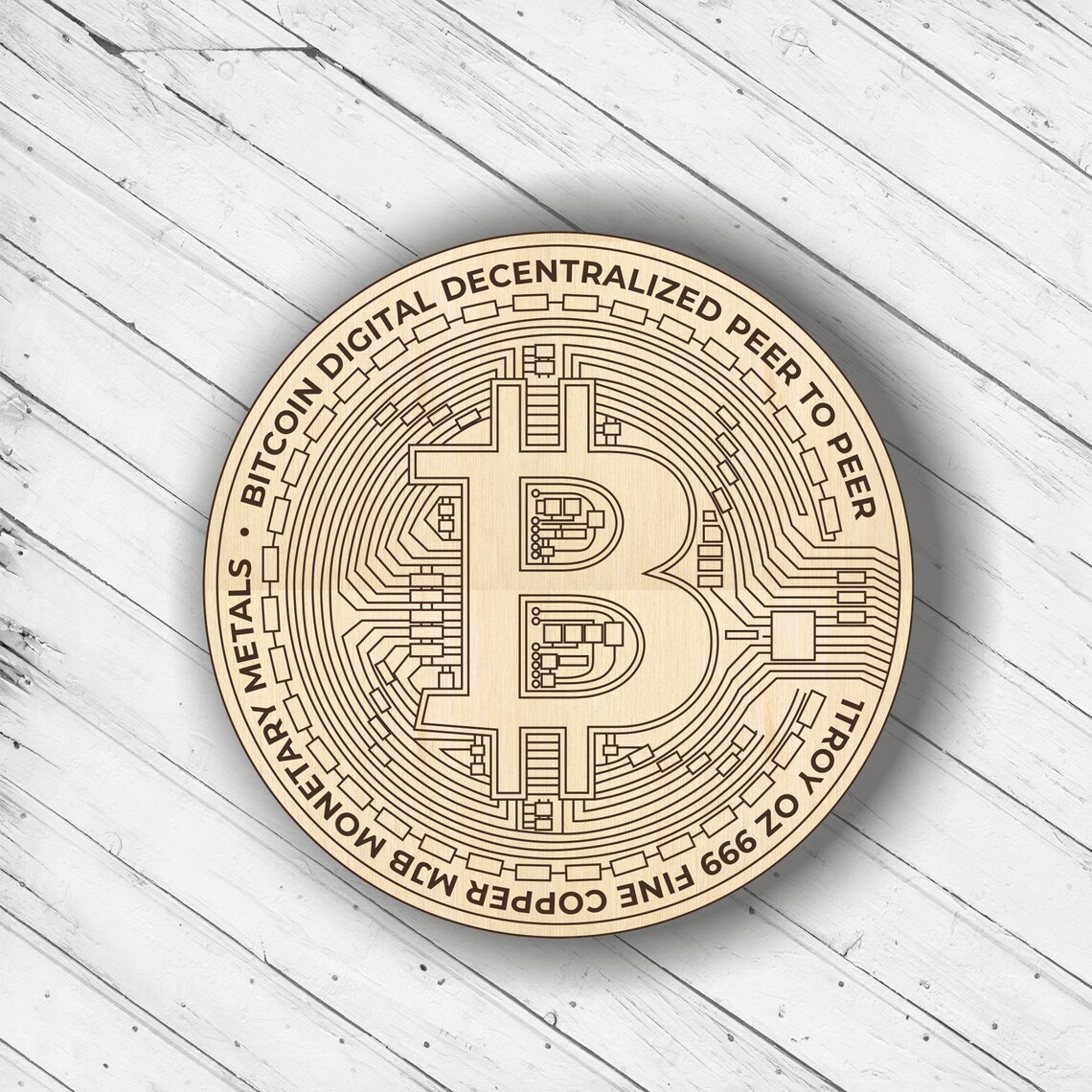 Bitcoin Engraving Laser Cut Dxf Glowforge Svg File CNC Cutting | Etsy