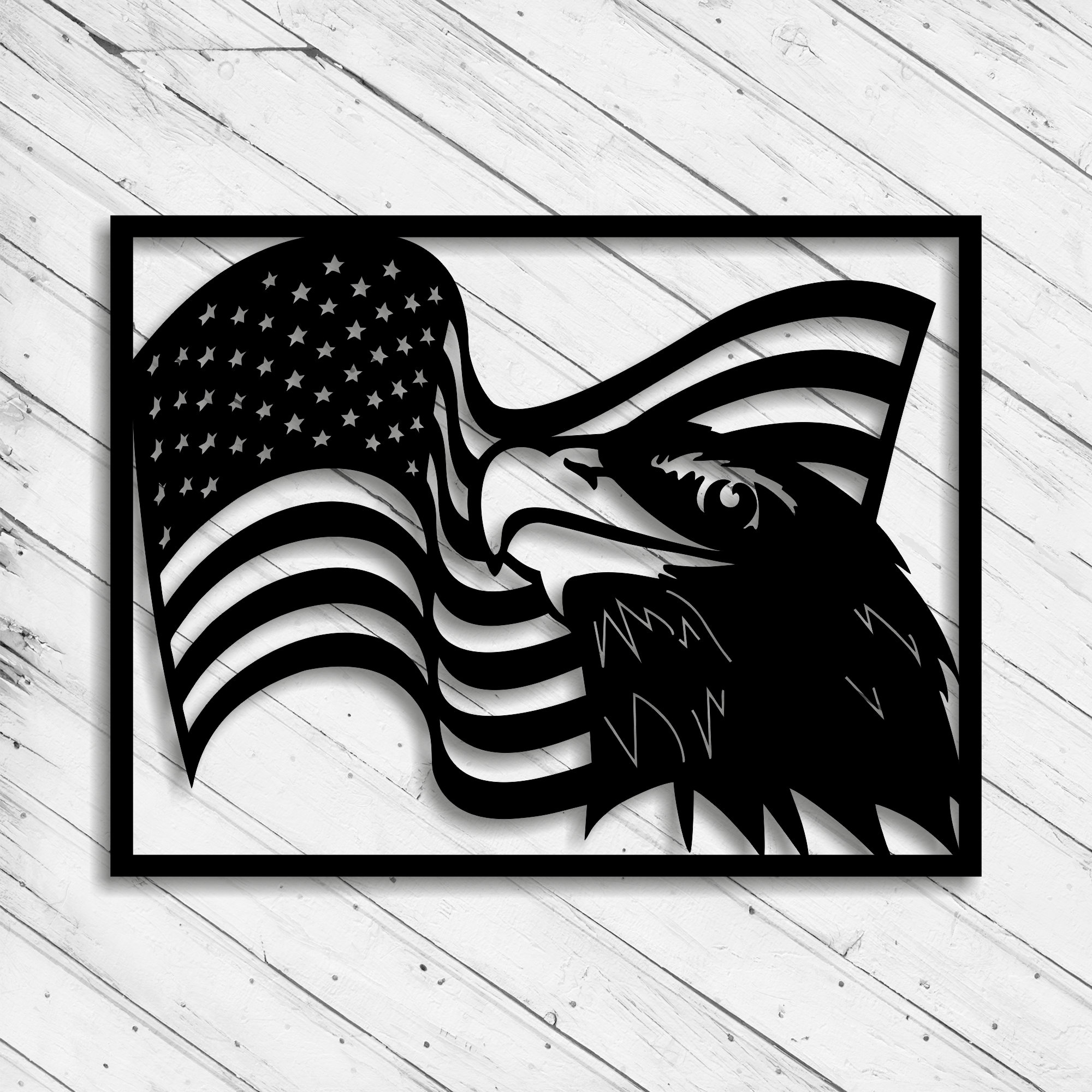 Eagle Laser Cut Dxf Glowforge Svg Xtool D1 File Wall Art Decor Pattern ...