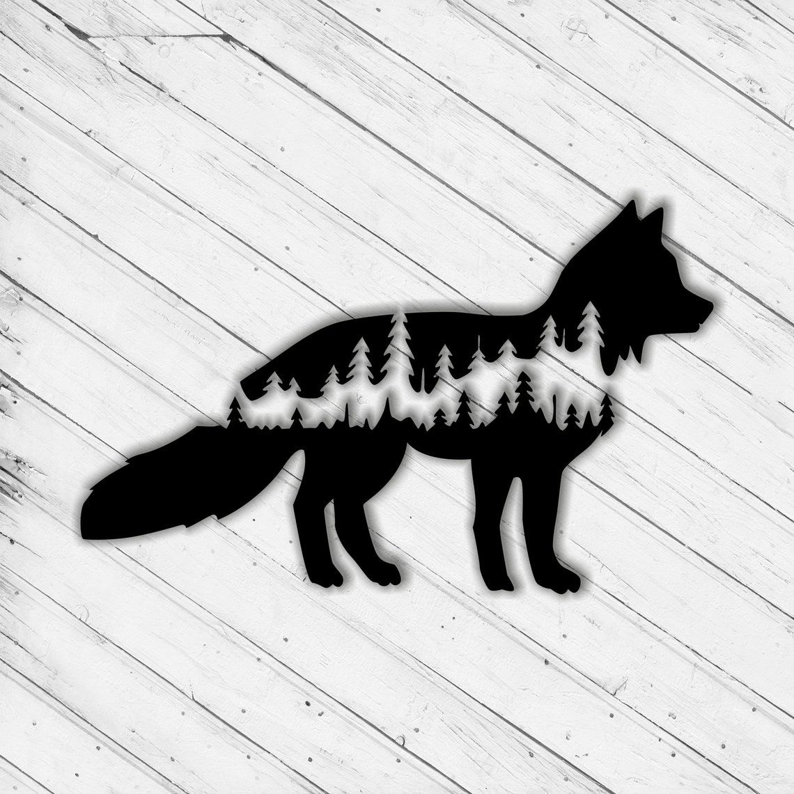 Fox Laser Cut Dxf Glowforge Svg Xtool D1 File Wall Art Decor Pattern ...
