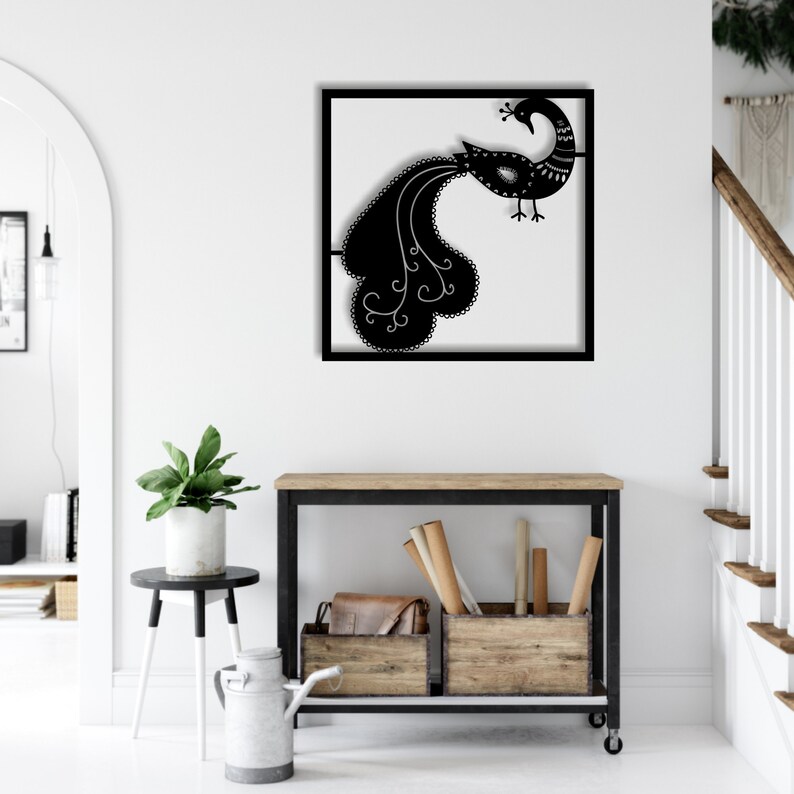 Peacock Decor Laser Cut Dxf Glowforge Svg File Wall Art Cricut - Etsy